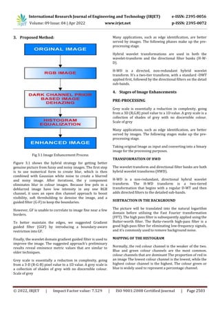 Enhancement of quality Underwater Image using wavelet Method | PDF