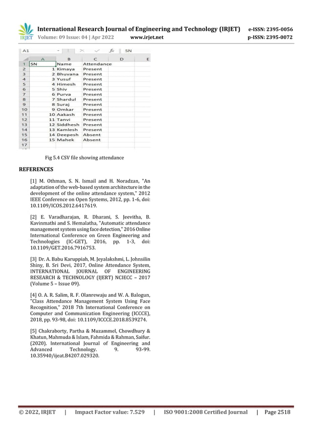 Automated Attendance Management System | PDF | Computing | Technology & Computing