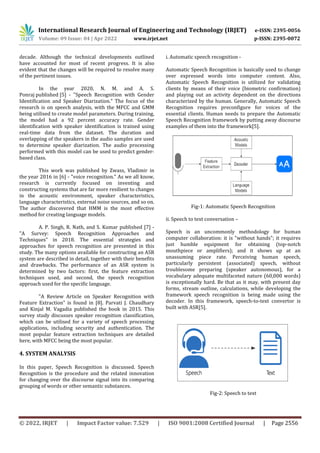 SPEECH RECOGNITION WITH LANGUAGE SPECIFICATION | PDF