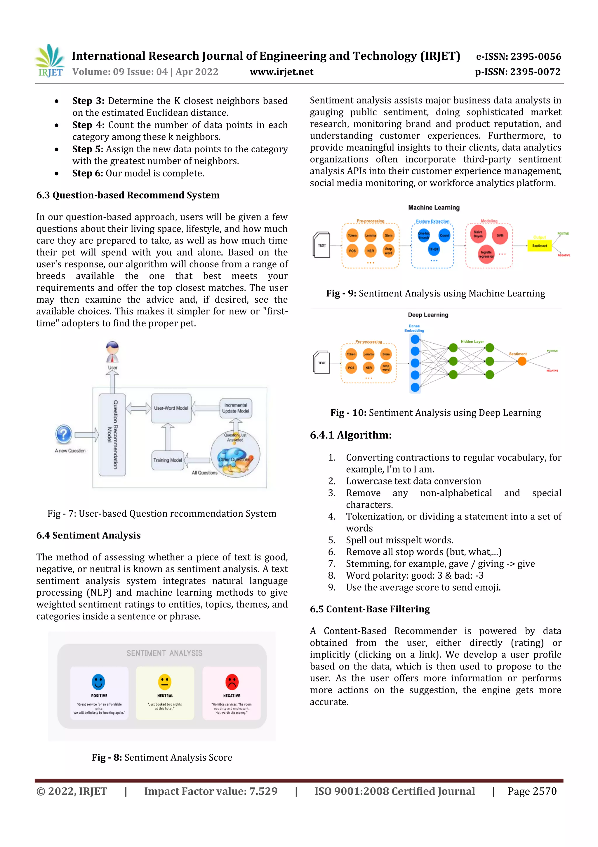 AI-Based Pet Adoption System | PDF