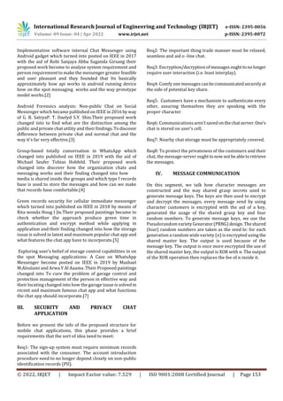 MESSENGER: ANDROID MESSENGER WITH END TO END ENCRYPTION | PDF | Computer Software and ...