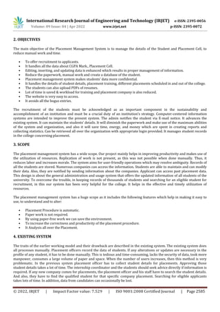 Placement Management System | PDF