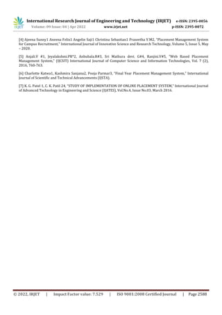 Placement Management System | PDF | Web Development | Internet