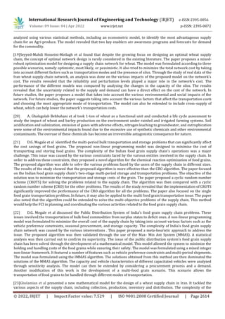 Systematic Approach to Reduce Carbon Emission in The Wheat Supply Chain ...