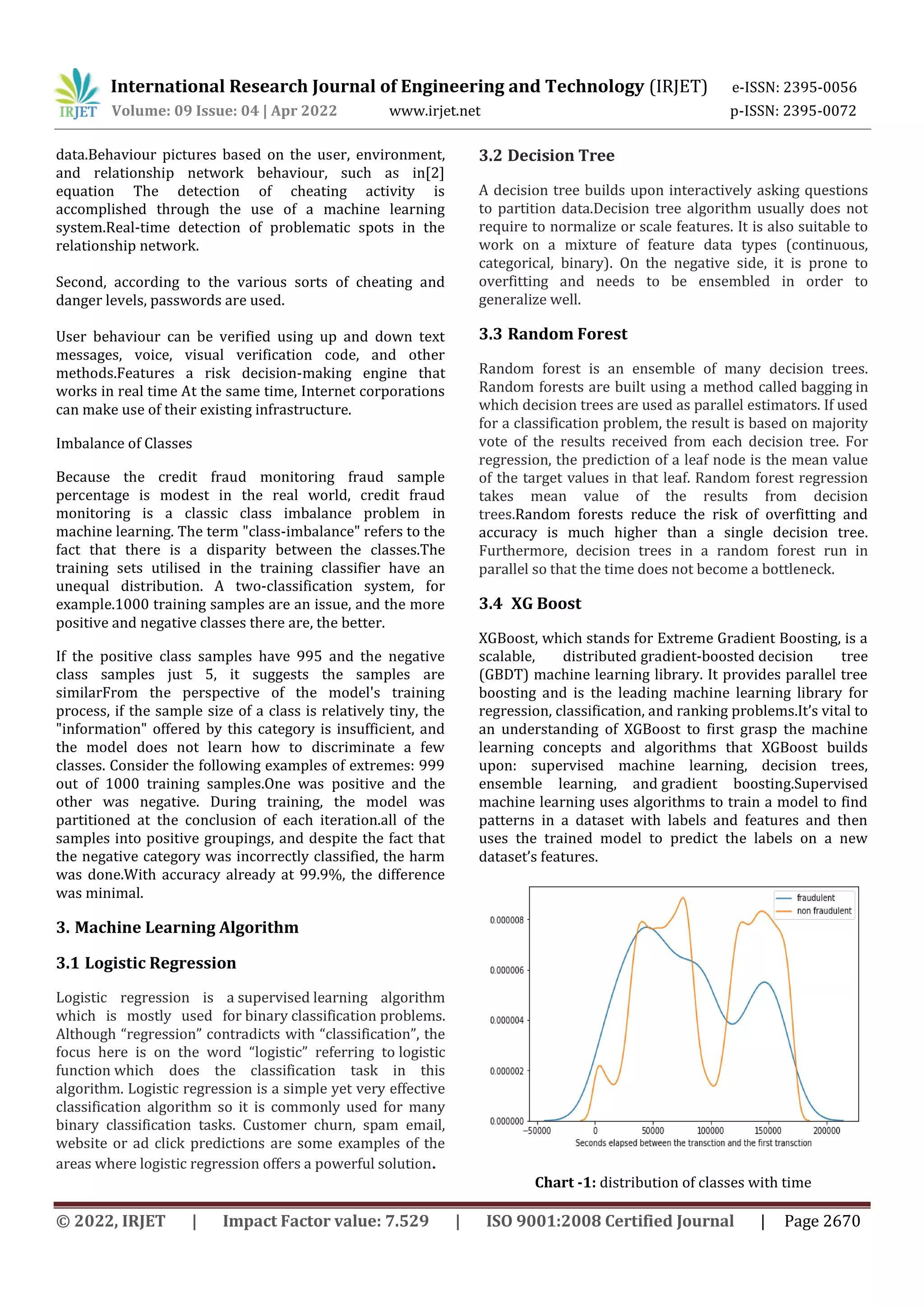 Credit Card Fraud Detection System Using Machine Learning Algorithm