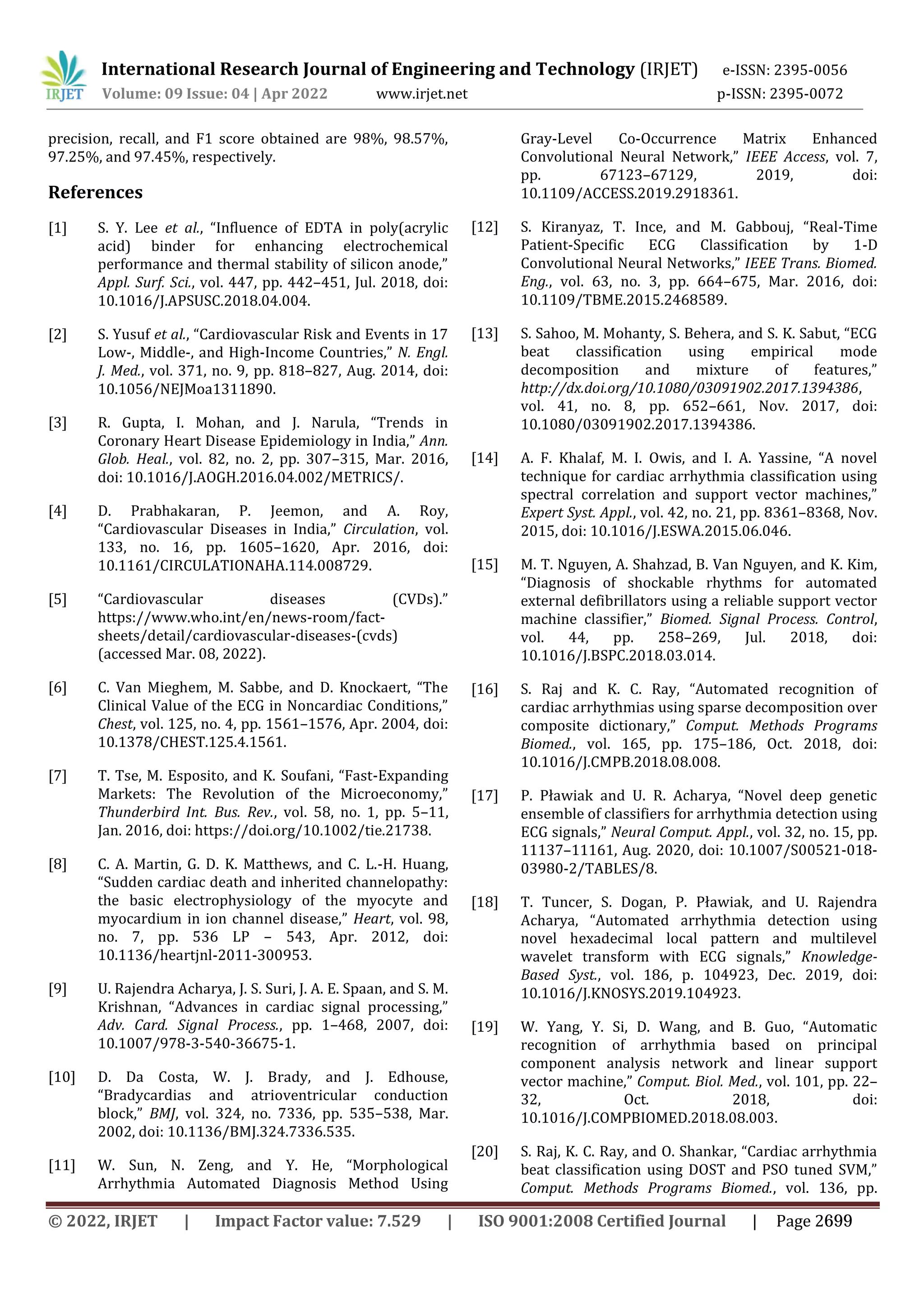 Automatic ECG signal denoising and arrhythmia classification using deep learning | PDF | Heart ...