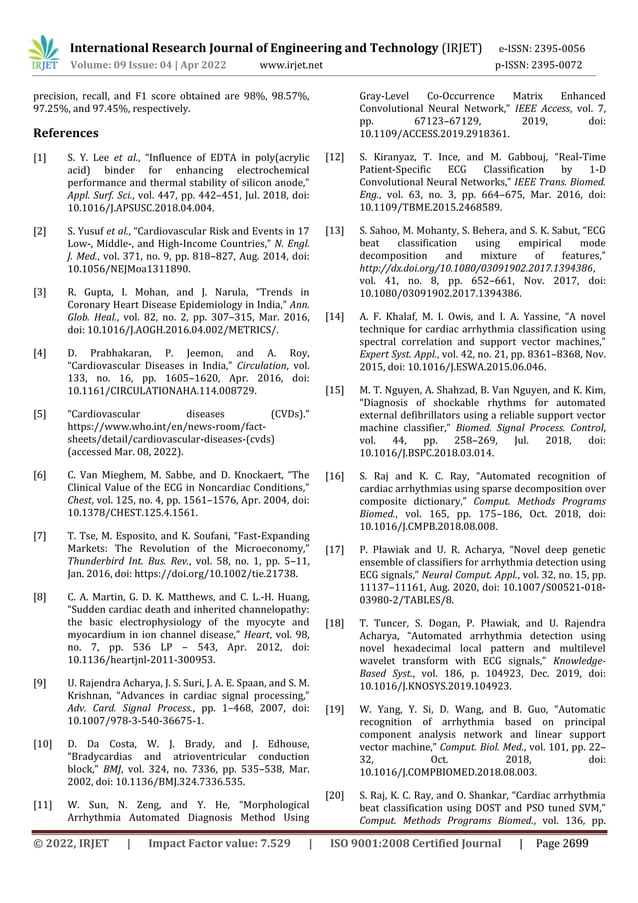 Automatic ECG signal denoising and arrhythmia classification using deep learning | PDF | Heart ...