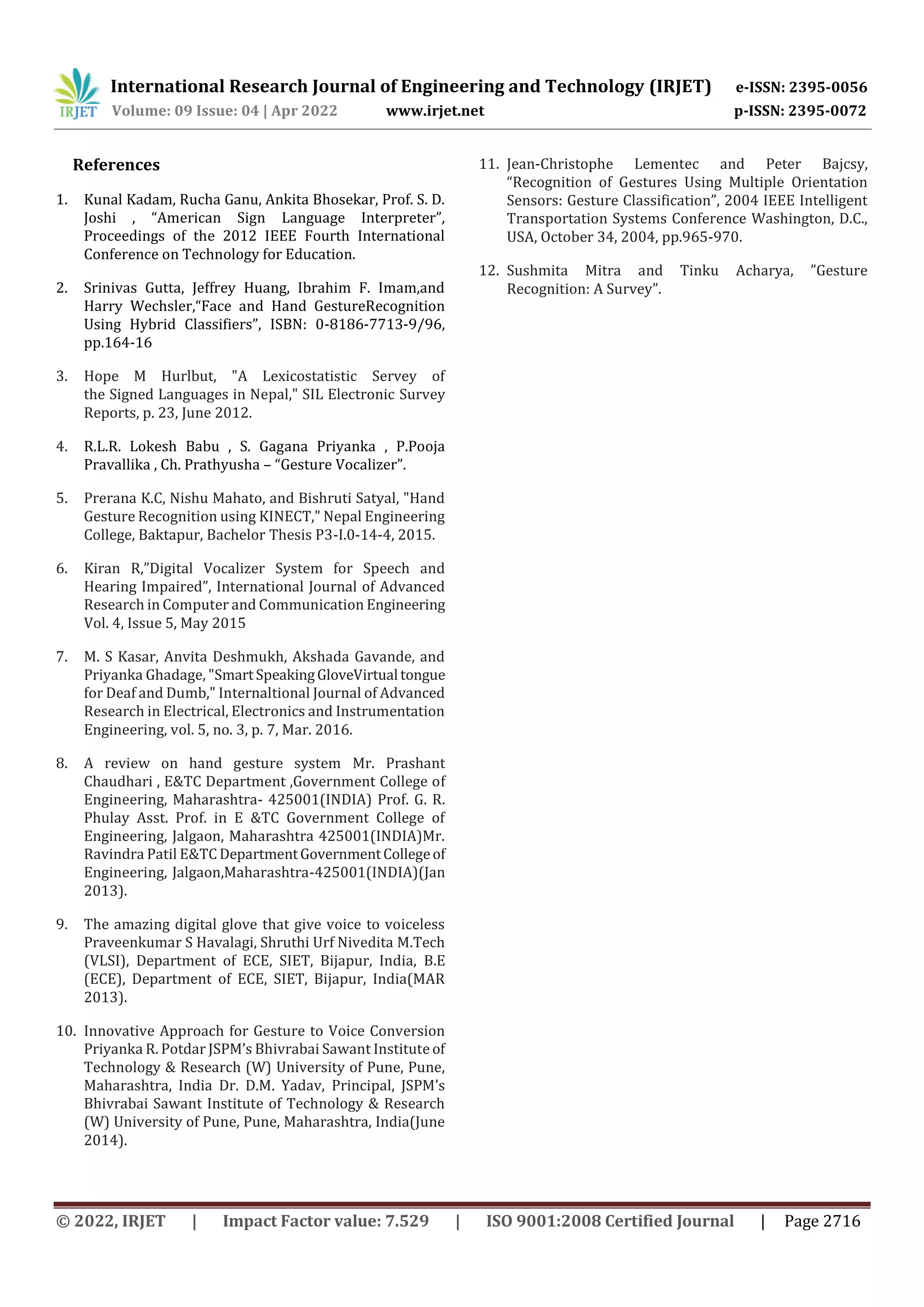 HAND GESTURE VOCALIZER | PDF