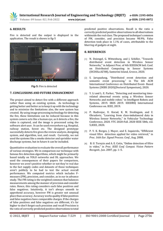 Computer Vision-Based Early Fire Detection Using Machine Learning | PDF Computer Vision-Based Early Fire Detection Using Machine Learning | PDF
