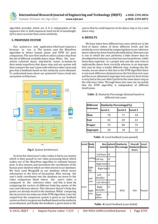 Dance With AI – An interactive dance learning platform | PDF