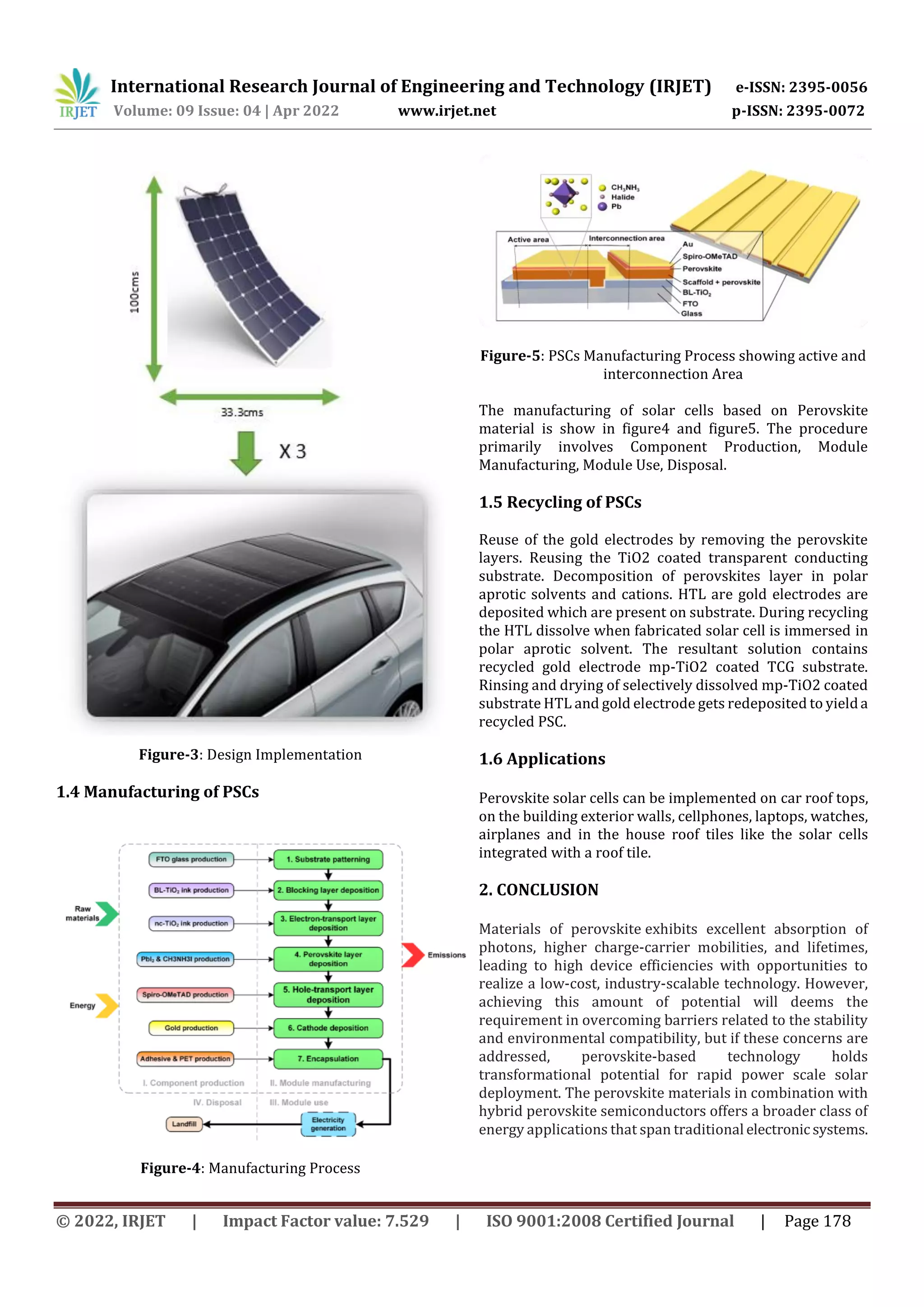 A view on Perovskite Solar Cells: An Emerging Technology | PDF | Power ...