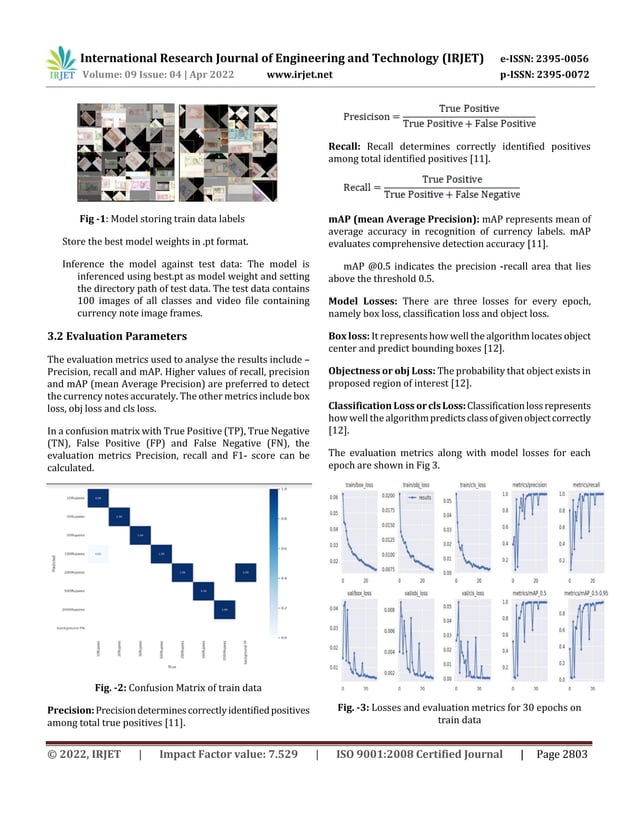 YOLOv5 BASED WEB APPLICATION FOR INDIAN CURRENCY NOTE DETECTION | PDF