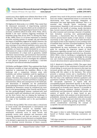 A Study of Disaster Management & Geotechnical Investigation of Landslides: A Review | PDF ...