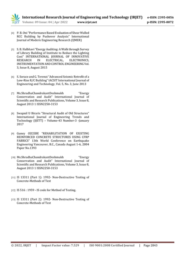 “Structural Audit and Rehabilitation of Building” | PDF