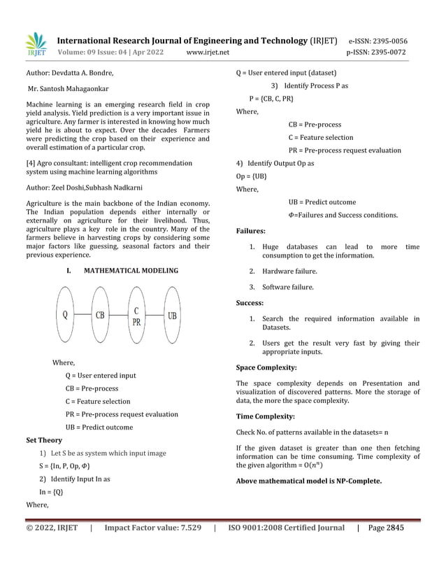 Crop Yield Prediction using Machine Learning | PDF | Agriculture | Industries