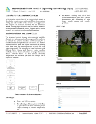 Crop Yield Prediction using Machine Learning | PDF
