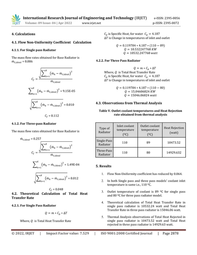 Design and Thermal Analysis of an Automotive Radiator for enhancing ...