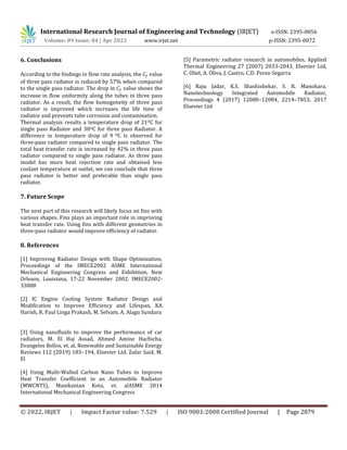 Design and Thermal Analysis of an Automotive Radiator for enhancing ...