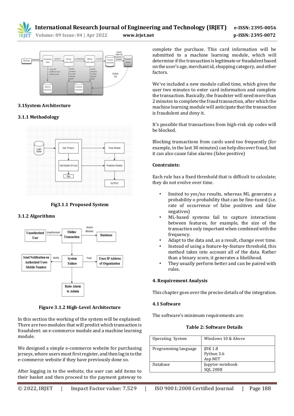 Online Transaction Fraud Detection System Using Machine Learning And E
