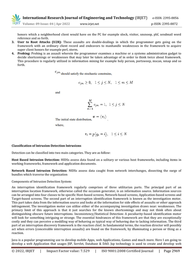 INTRUSION DETECTION SYSTEM | PDF