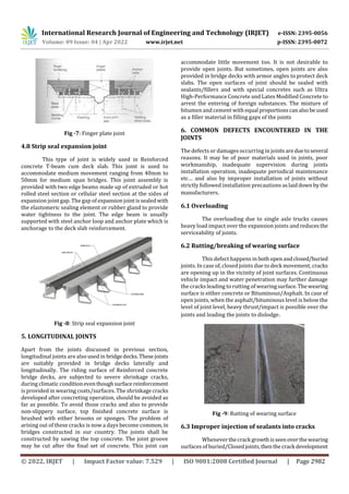 REVIEW OF THE ROLE OF JOINTS USAGE IN BRIDGE STRUCTURES | PDF
