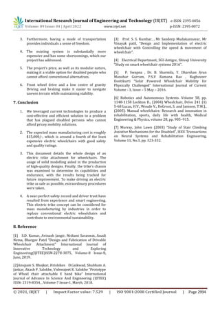 DESIGN AND FABRICATION OF ATTACHABLE WHEELCHAIR AUTOMATOR | PDF