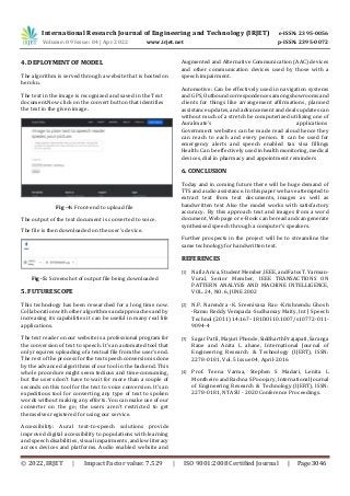 Text Extraction from Image, Word, PDF and Text-to-Speech Conversion | PDF