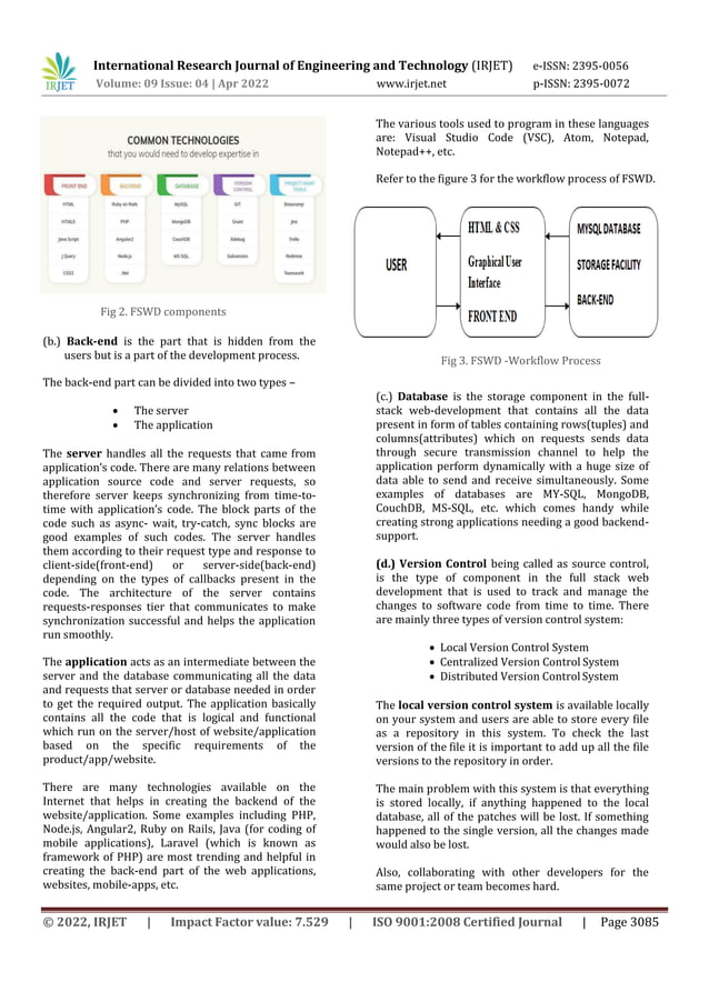 Full Stack Web Development: Vision, Challenges and Future Scope | PDF