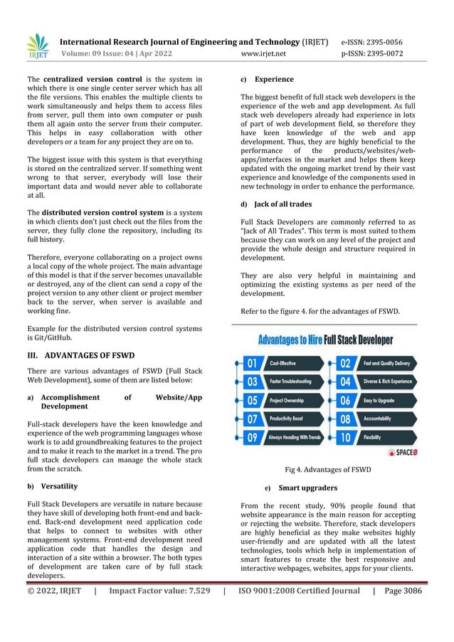 Full Stack Web Development: Vision, Challenges and Future Scope | PDF