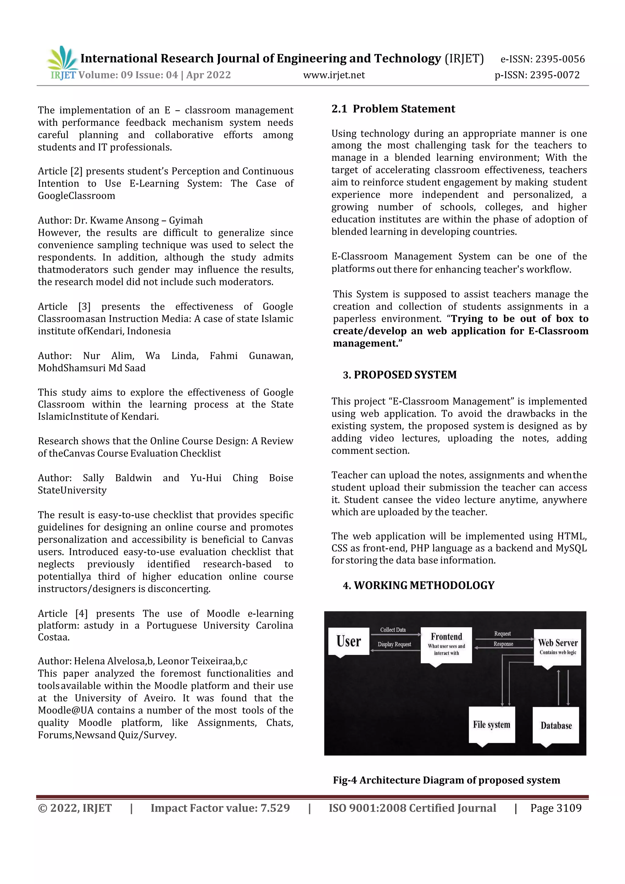 E-CLASSROOM MANAGEMENT | PDF