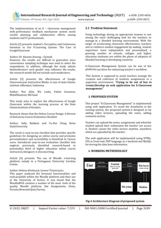 E-CLASSROOM MANAGEMENT | PDF