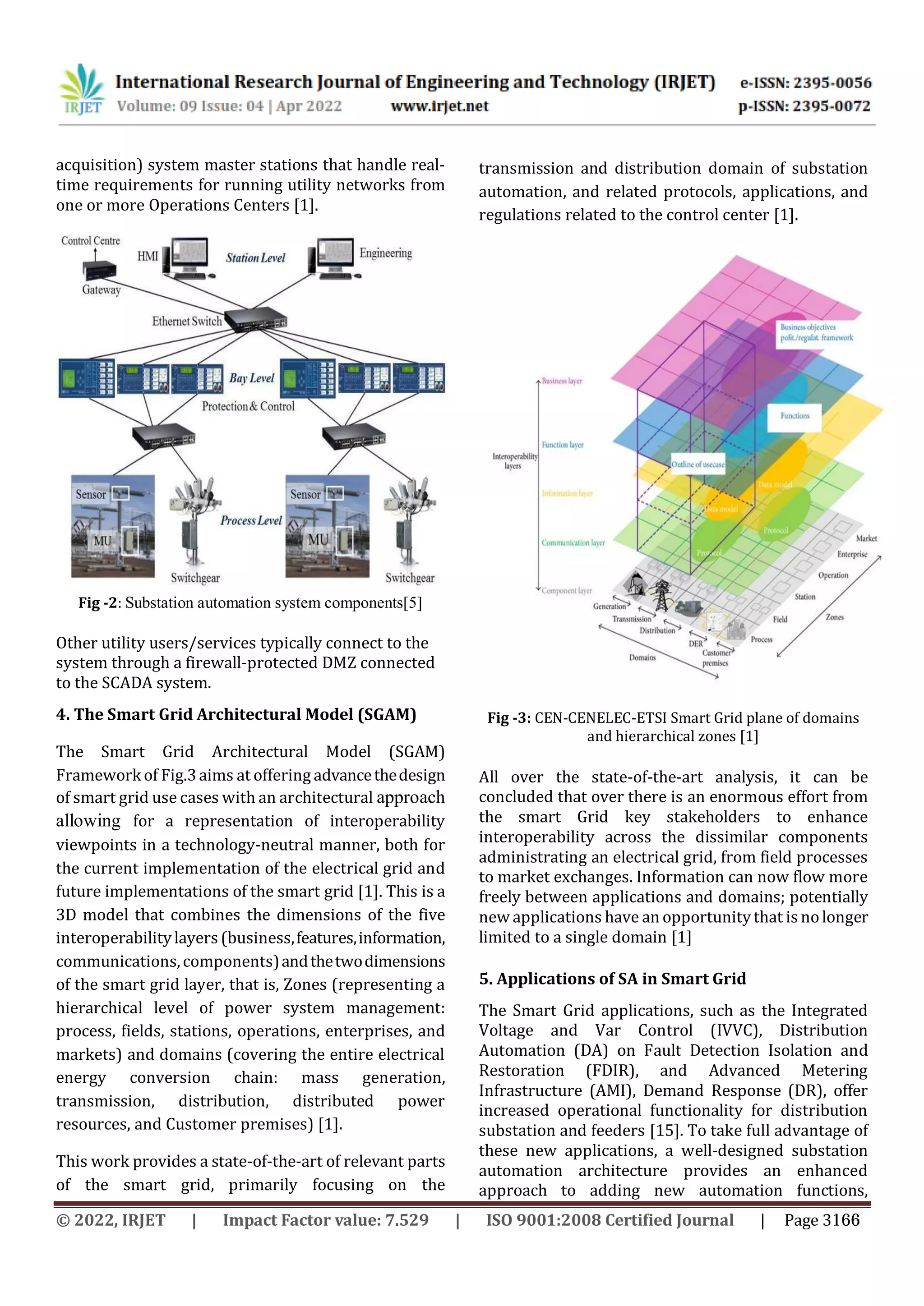 Substation Automation in Smart Grid | PDF