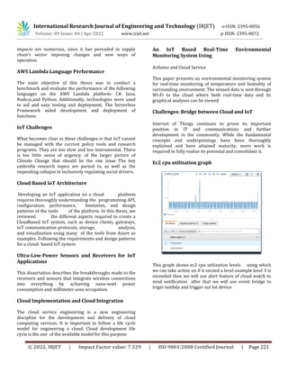 Cloud Monitoring System Using Internet of Things | PDF
