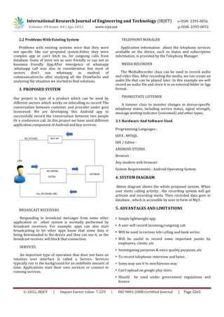 Automatic Android Telecaller App Using REST API | PDF