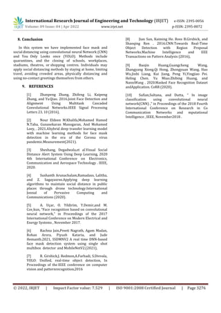 Covid Mask Detection and Social Distancing Using Raspberry pi | PDF