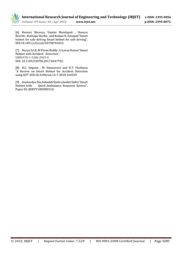 IoT BASED SMART HELMET | PDF