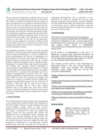 LAND REGISTRY SYSTEM USING BLOCKCHAIN | PDF