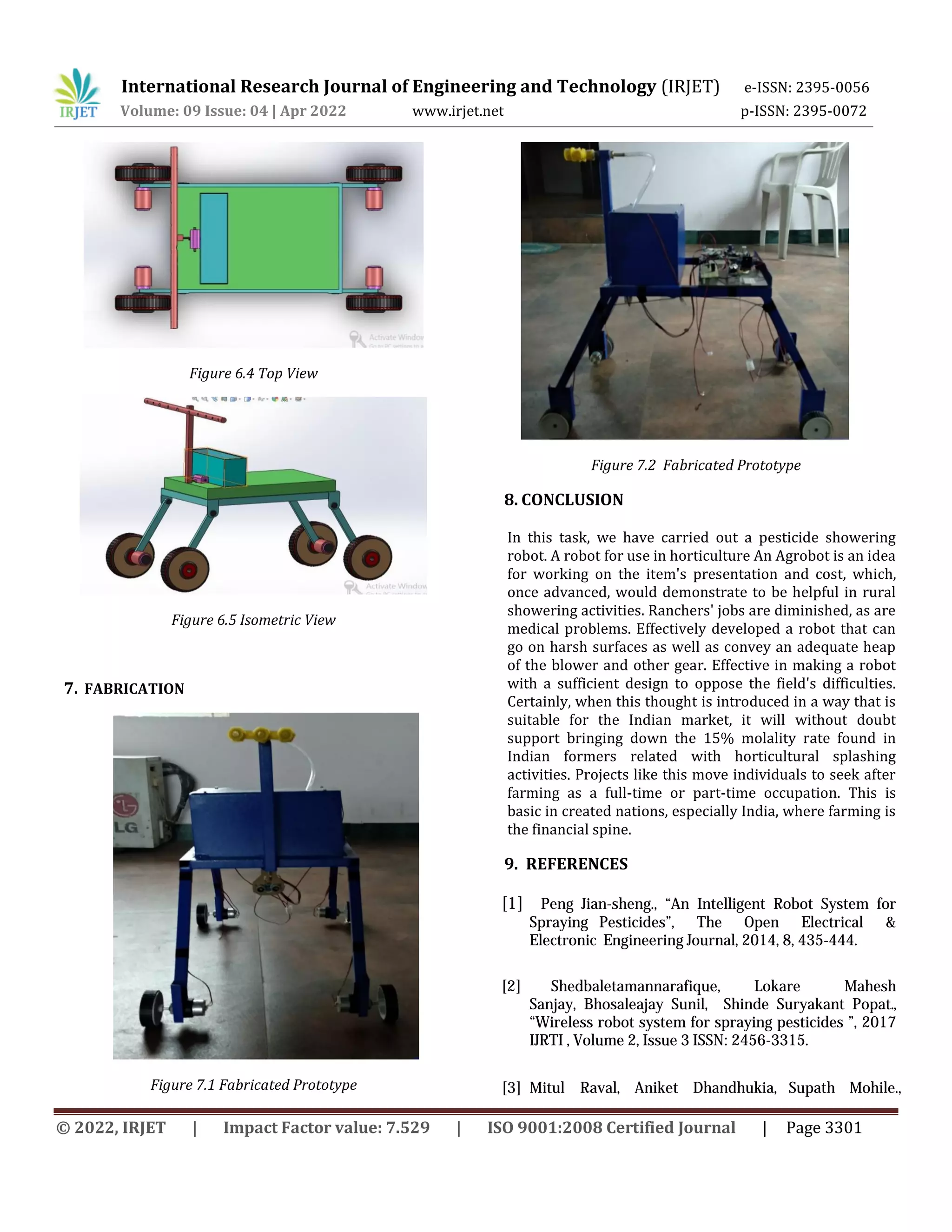 IoT BASED AUTOMATED PESTICIDE SPRAYER FOR DWARF PLANTS | PDF