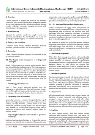 Supply Chain Management Practices and Performance Effectiveness | PDF