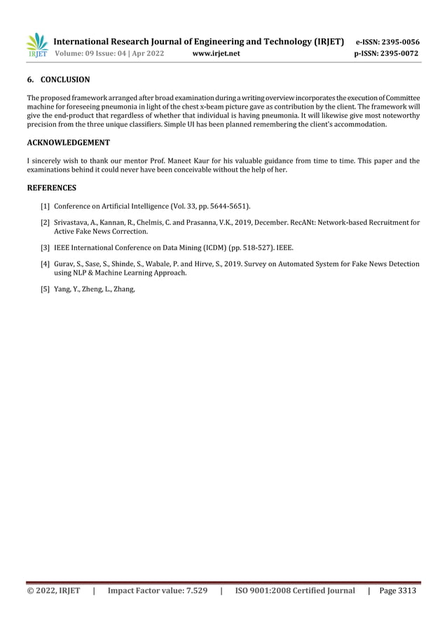 Pneumonia Detection Using Convolutional Neural Network Writers Pdf