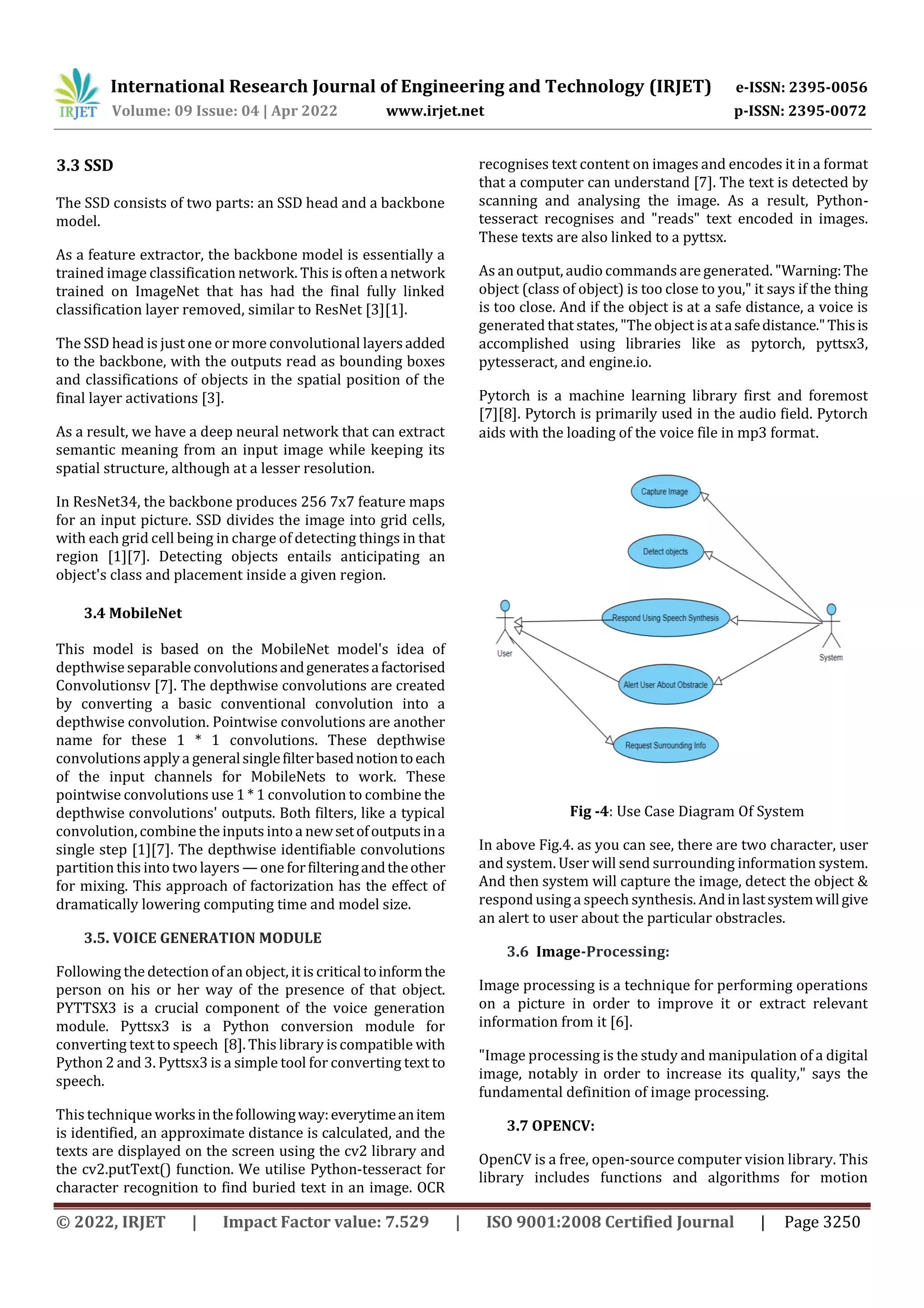 Voice Enable Blind Assistance System Real Time Object Detection Pdf
