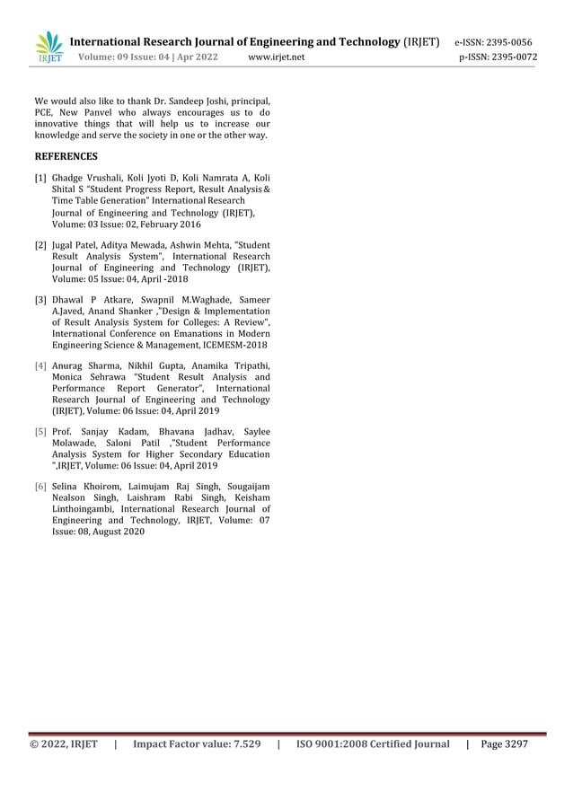 Student Result Analysis System | PDF