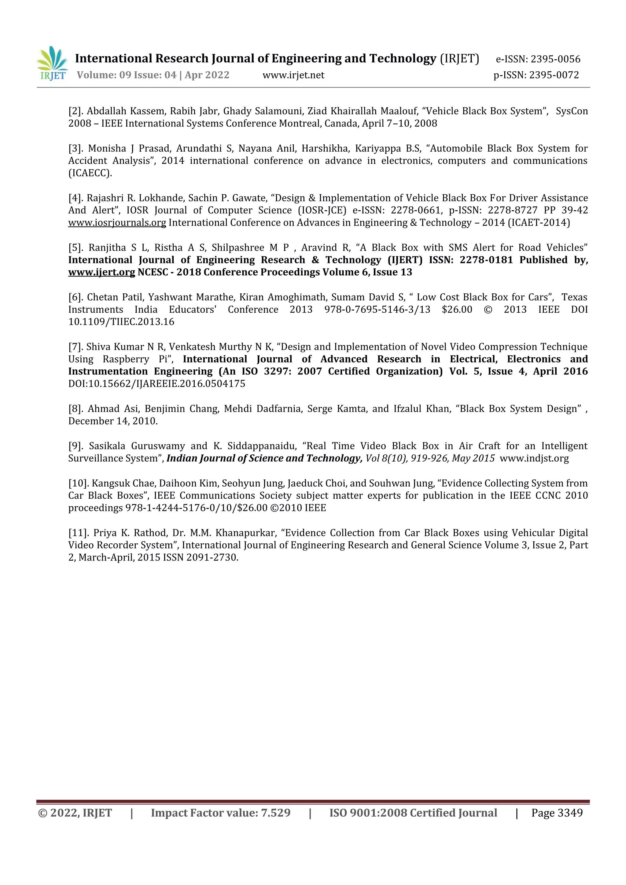 CAR BLACK BOX SYSTEM | PDF