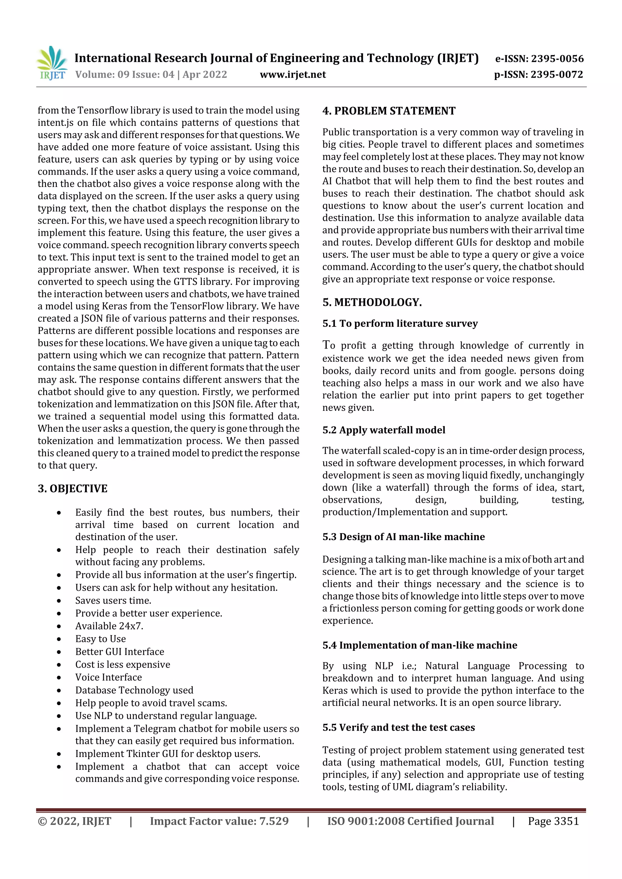 Artificial Intelligence (AI) for Transportation System | PDF