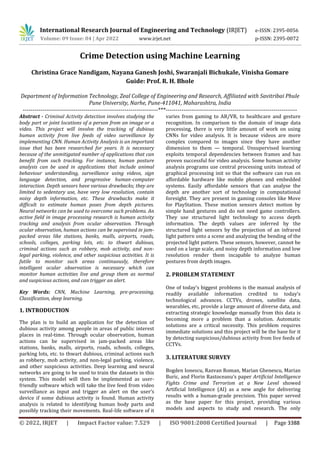 Crime Detection using Machine Learning | PDF | Home Security | Home ...