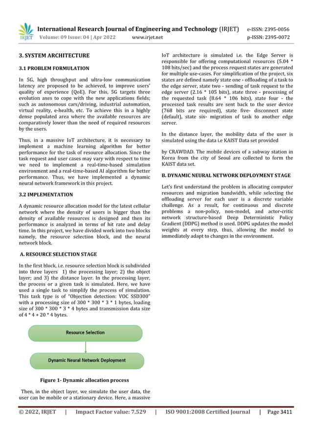 Performance Analysis of Resource Allocation in 5G & Beyond 5G using AI | PDF