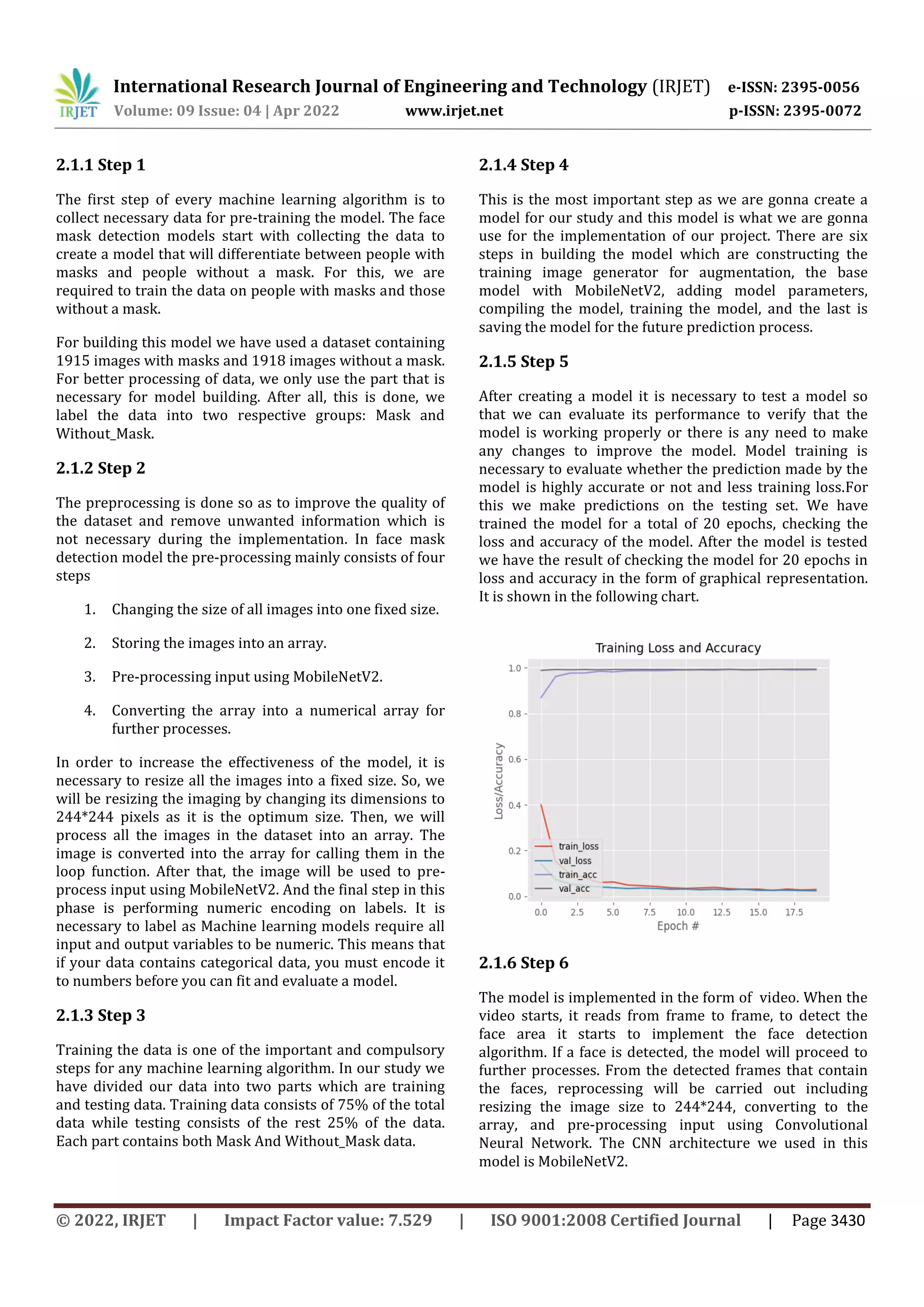 Contactless Temperature Monitoring and Face Mask Detection with Alert ...