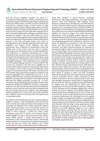 Writer Identification via CNN Features and SVM | PDF | Desktop Publishing | Computer Software ...