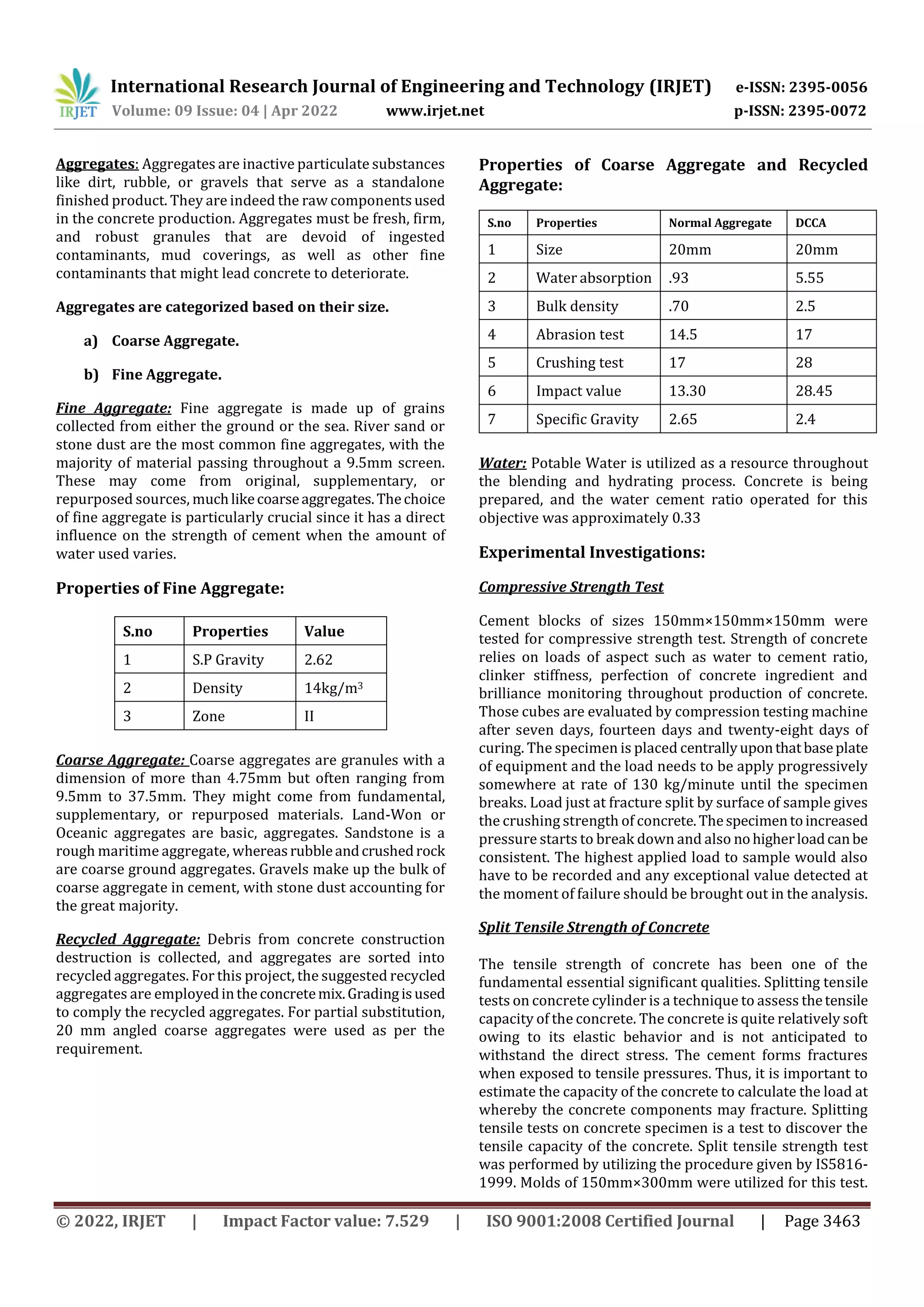 Experimental Research on Strength of Demolished Construction Waste as ...