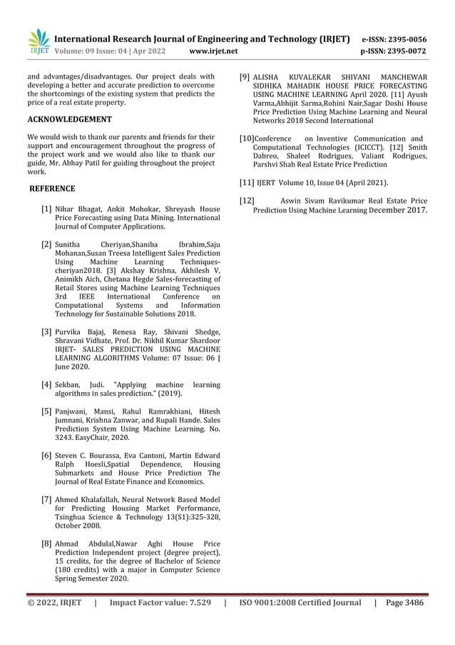 Real Estate Price Prediction Pdf